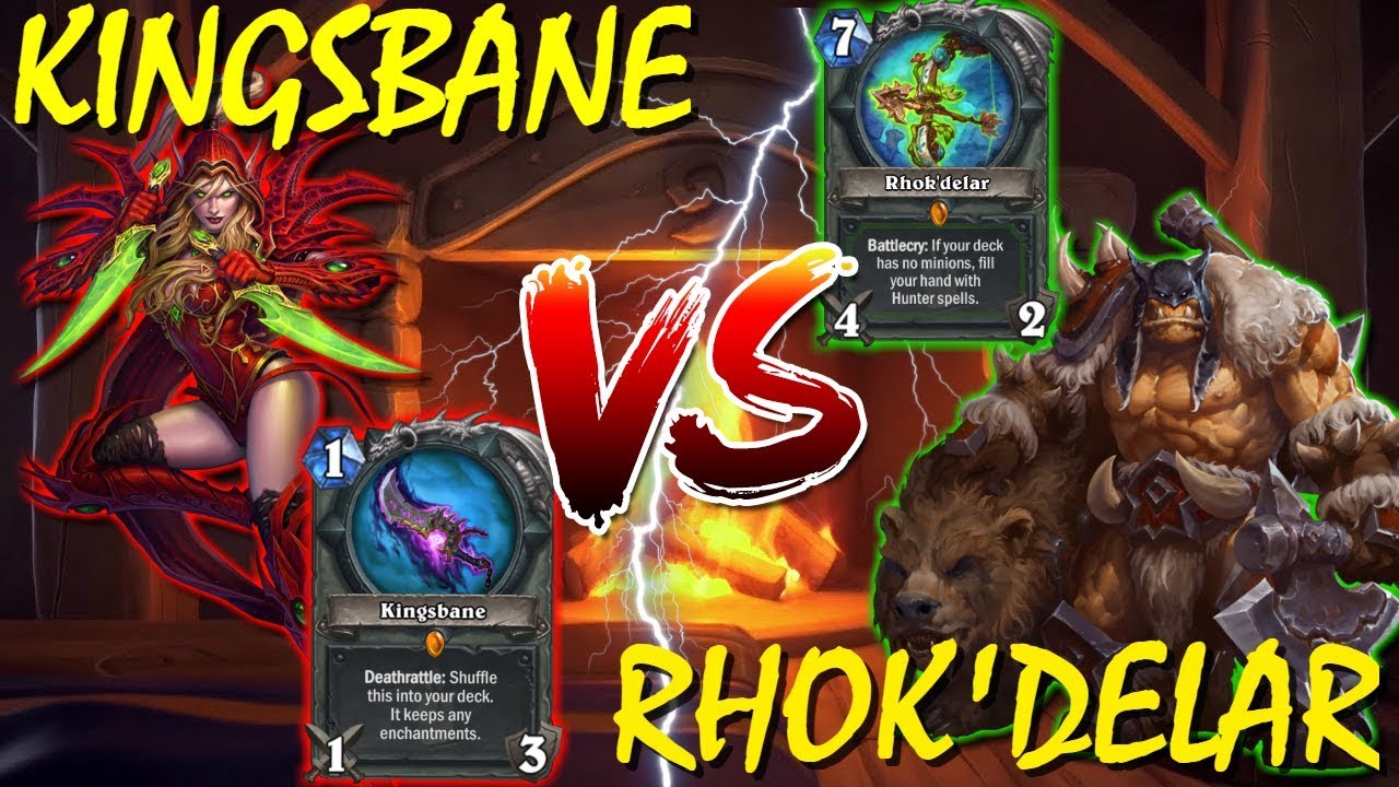 A BATTLE OF WEAPONS! Kingsbane VS Rhok'delar (Hearthstone) - YouTube