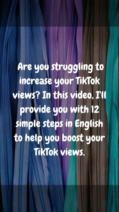 How to increase Tik Tok views 12 steps - YouTube