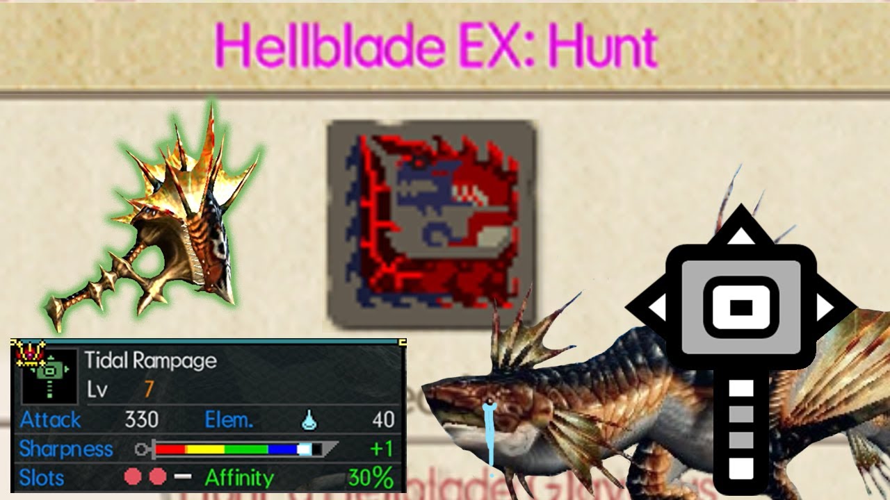 Plesioth head on a stick vs Hellblade EX | Guild Hammer | MHGU/MHXX ...