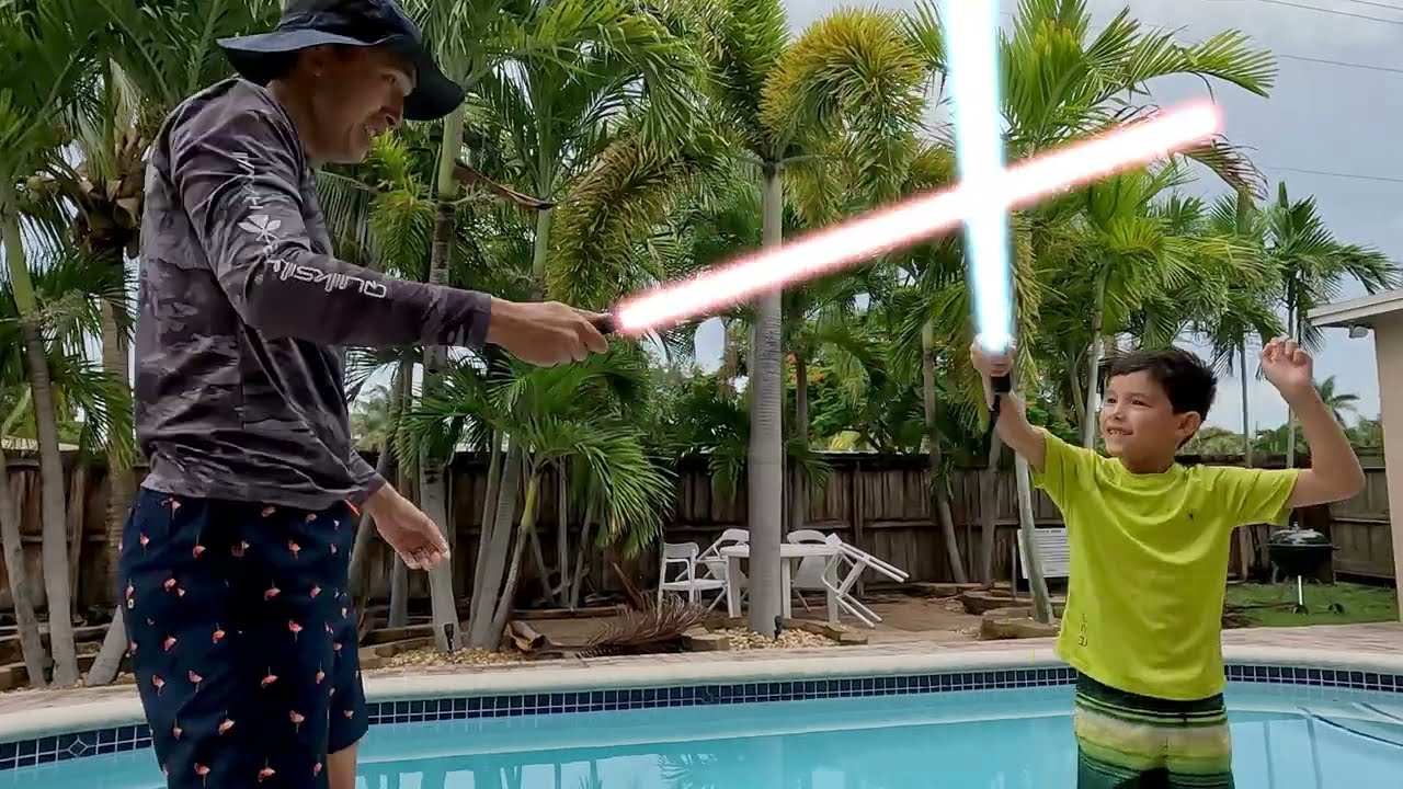 Lightsaber Battle - YouTube