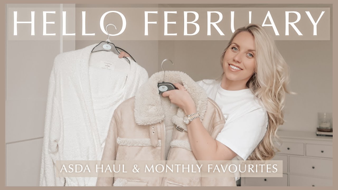 HELLO FEBRUARY VLOG | New in Asda Haul & Monthly Favourites - YouTube