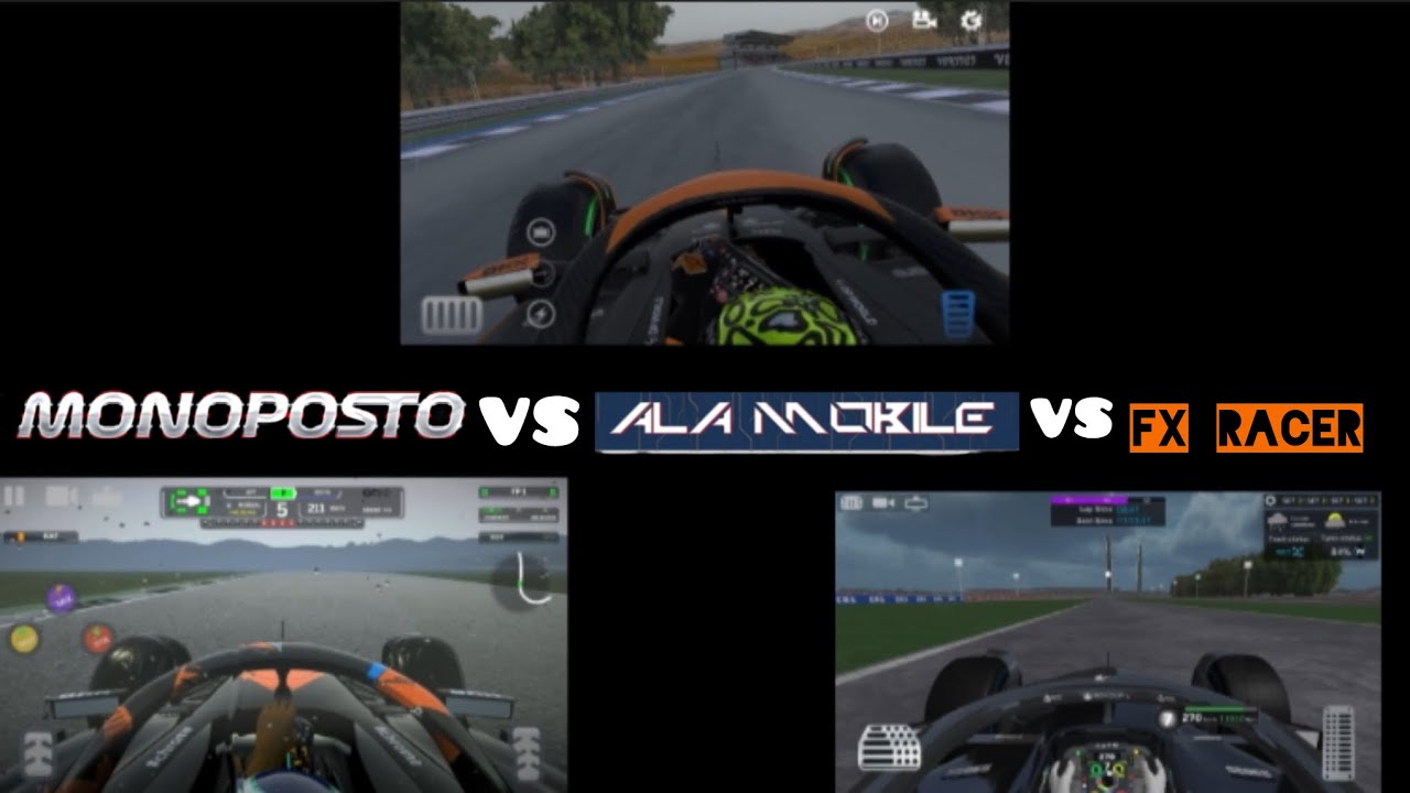 Monoposto, ALA Mobile and FX Racer WET WEATHER COMPARISON! - YouTube