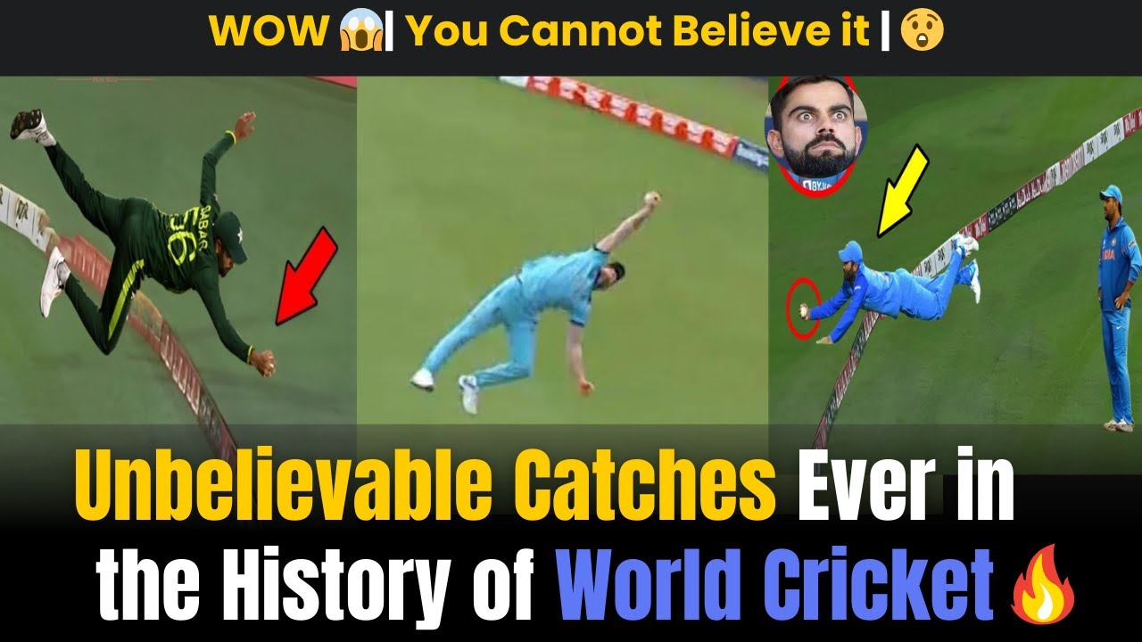 Top 6 Cricket Catches of All Time - Unbelievable Fielding Moments. 🏏🌟🤯 ...