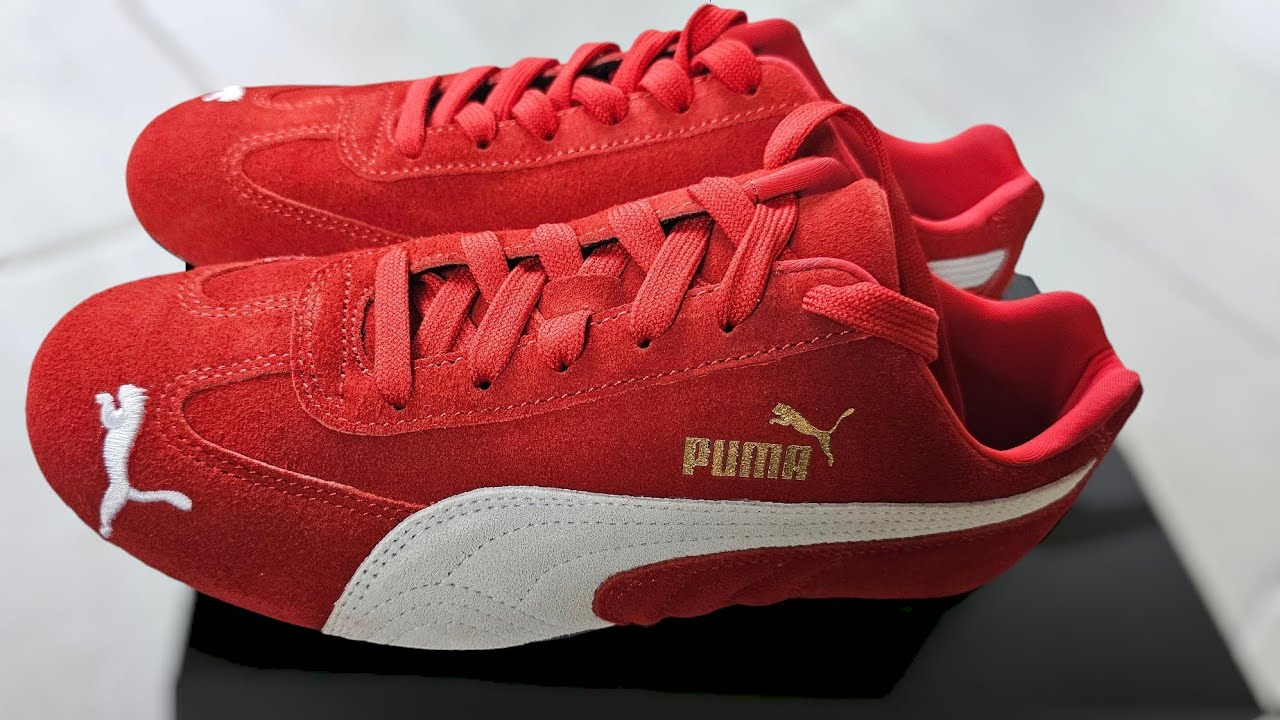 Unboxing Puma Speedcat OG in red - YouTube