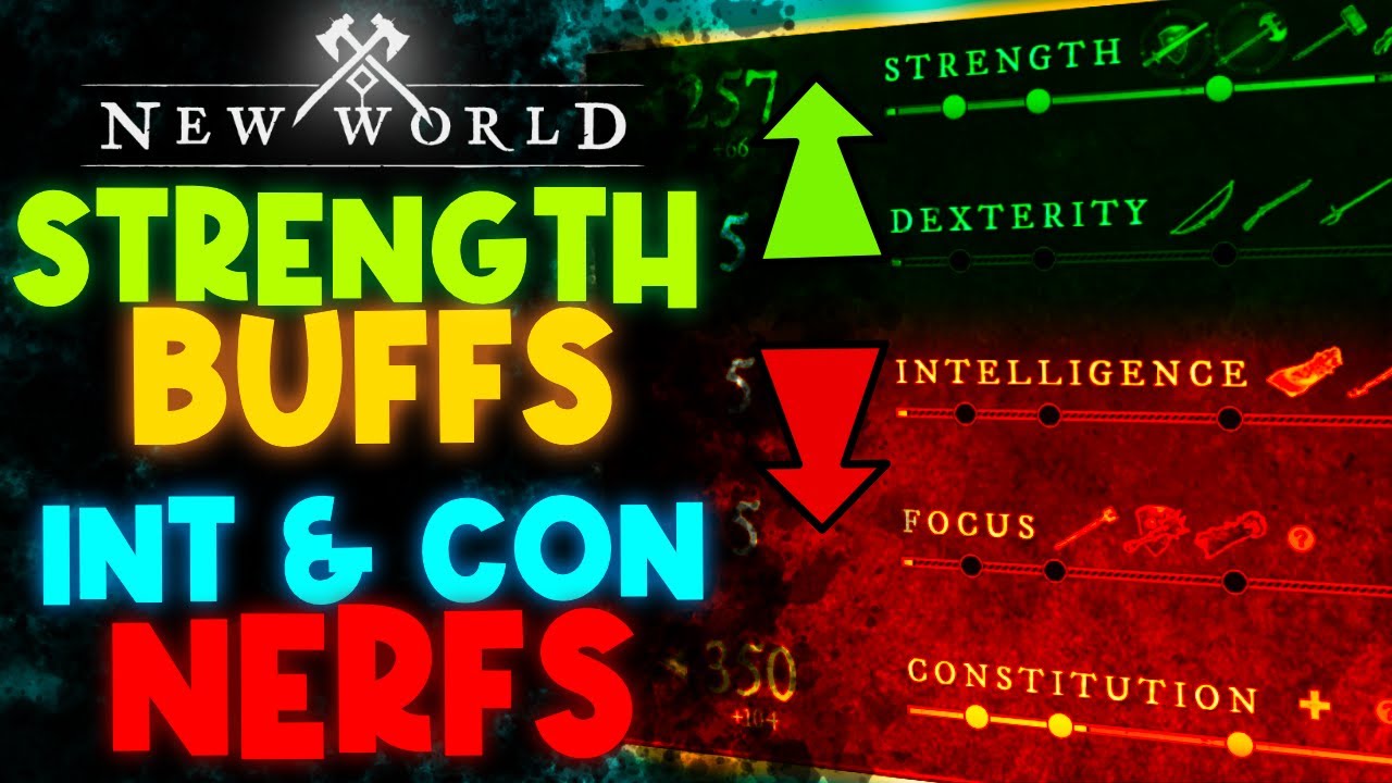 Attribute Perks MORE BALANCED! STR, DEX Buffed & INT, FOC, CON Nerfed ...
