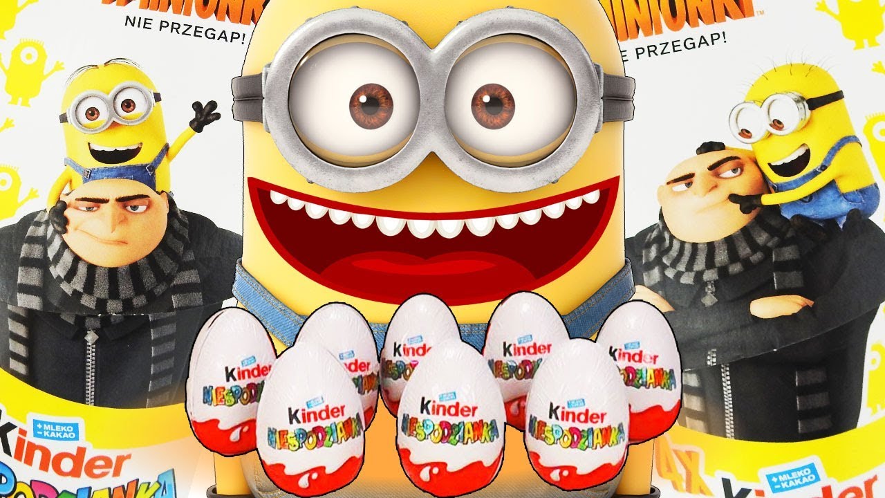 8 MINIONS Kinder Surprise Eggs! Toys from Minions Movie Despicable Me 3 ...