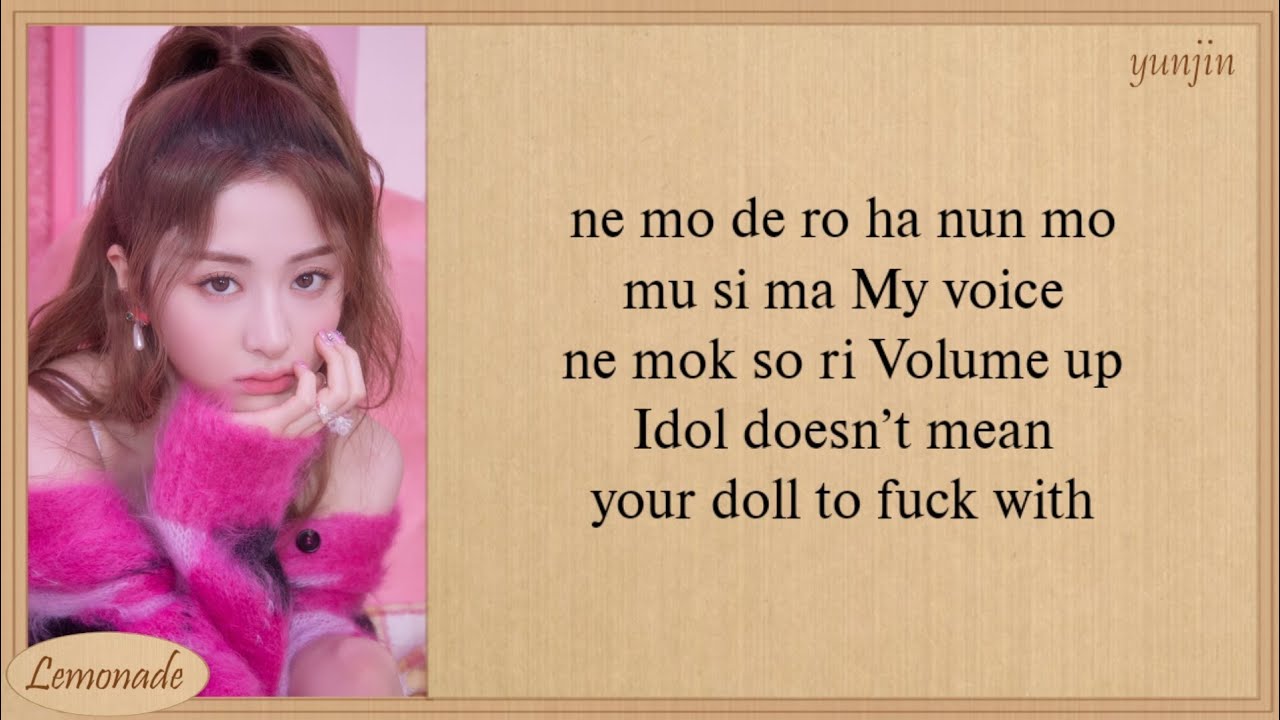 HUH YUNJIN I ≠ DOLL Easy Lyrics - YouTube