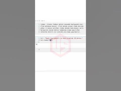 Python String Metotları rindex - Python String İşlemleri #coding #programming #python - YouTube