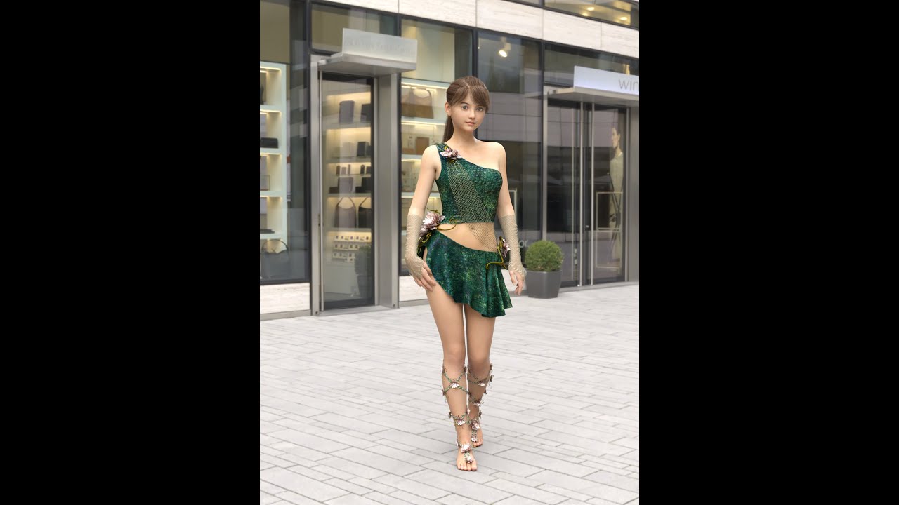 3DCG girl slideshow (MIU in various outfits) - YouTube