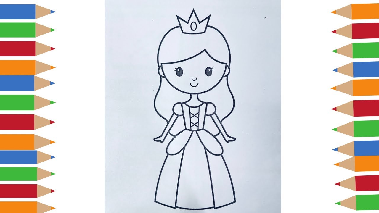 Simple Princess Drawing