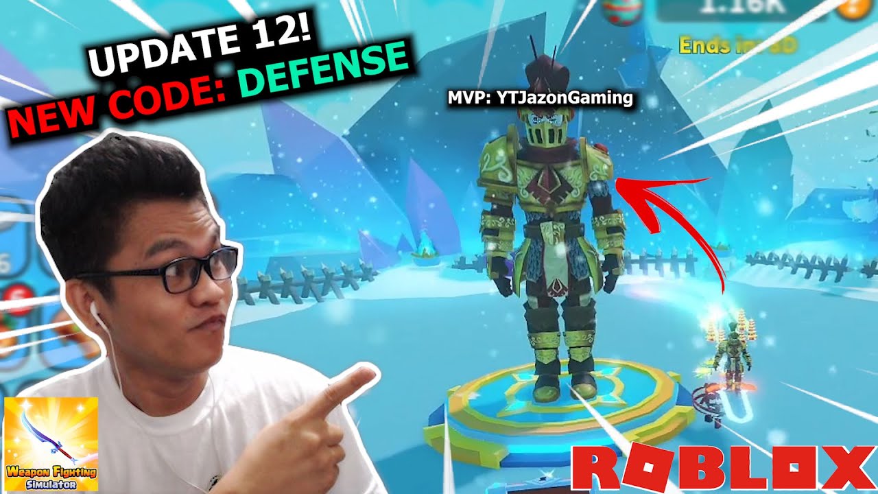 UPDATE 12! I AM MVP in ROBLOX WEAPON FIGHTING SIMULATOR! - YouTube