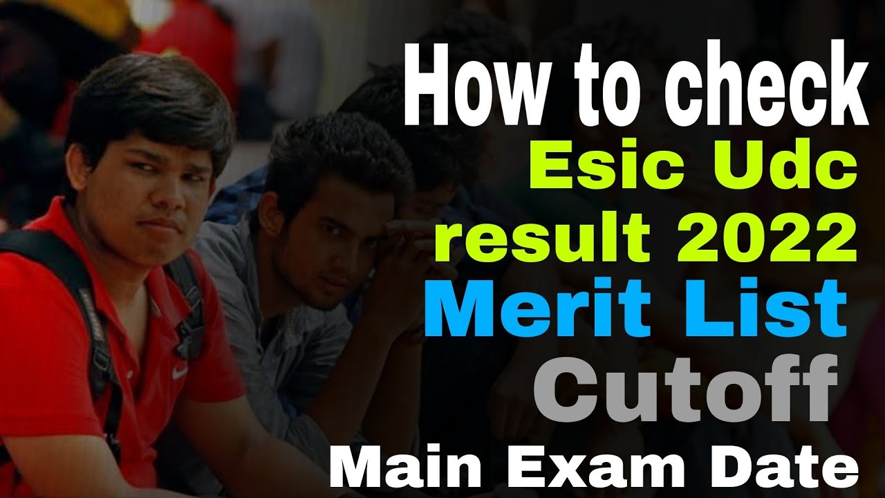 How to check esic udc result 2022 | Esic udc cutoff | Esic udc prelim ...
