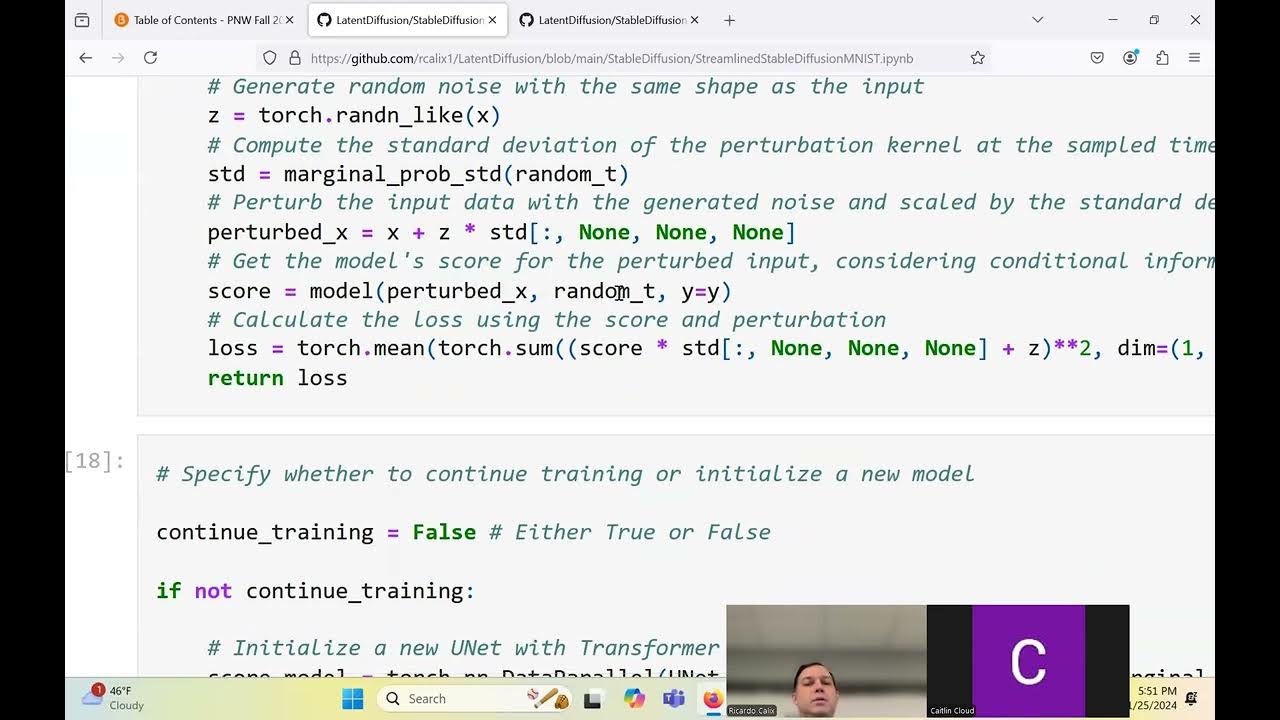 Adding the conditional context vector to the U-net in Stable Diffusion - YouTube