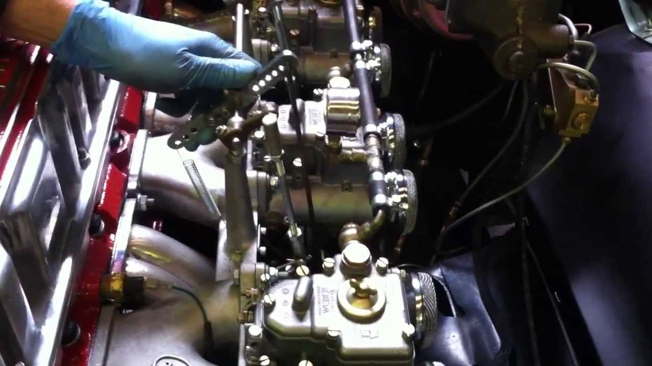 Chevy six 250 c.i Triple Weber - YouTube
