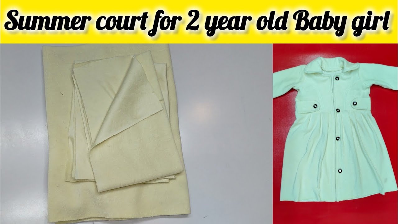 Baby girl court 🧥 from left over fabric for 2 year old Baby # ...