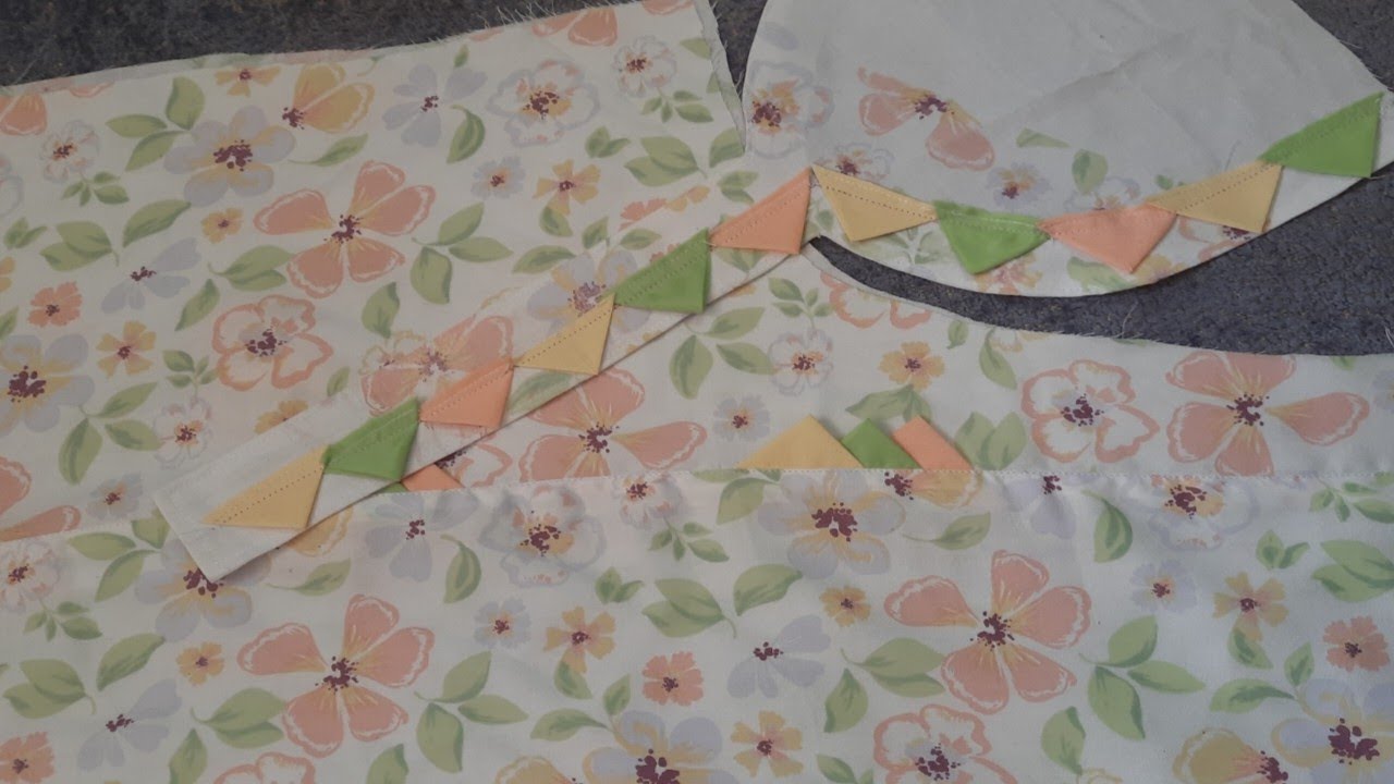 New stylish neck design with fabric triangles || latest neck design ...