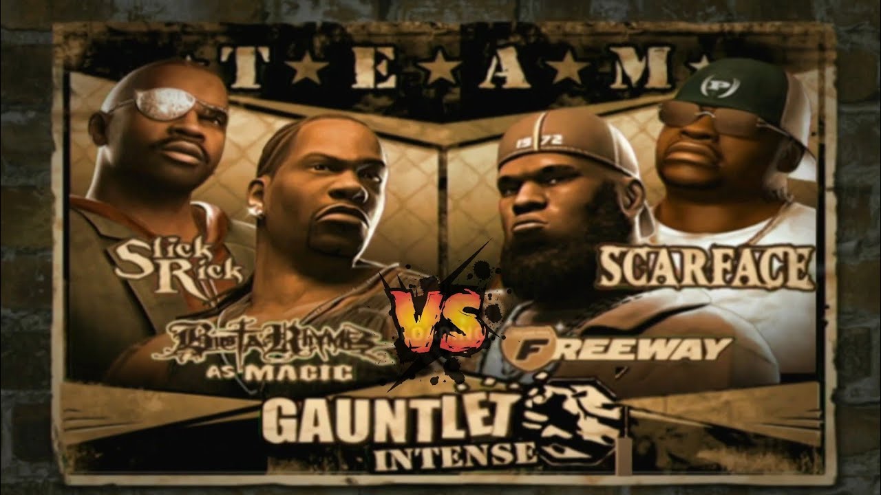 Def Jam Fight For NY | SLICK RICK & MAGIC vs FREEWAY & SCARFACE | HARD ...