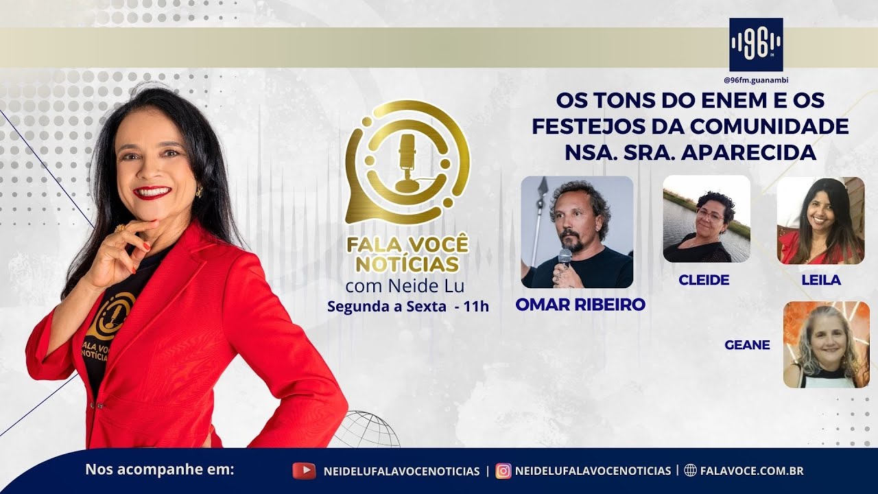 Fala Você Notícias | Leila Prado | Cleide | Geane | Omar Ribeiro | 02 ...