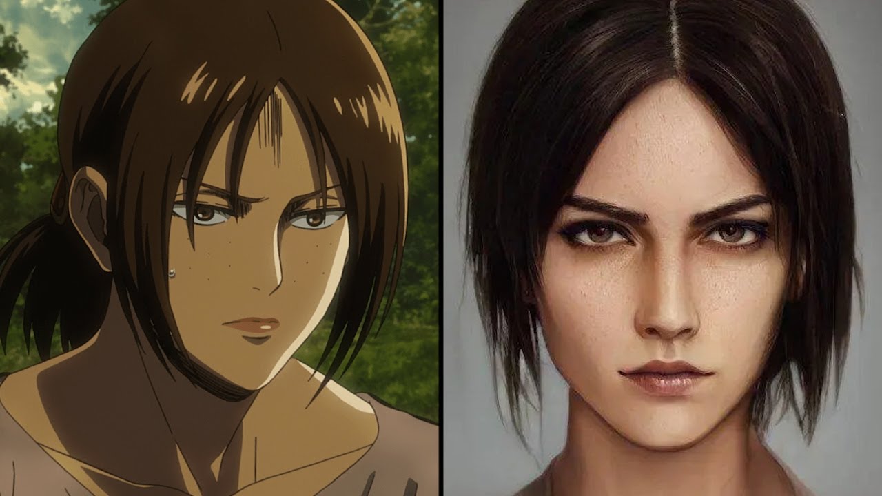 Attack on Titan Characters in Real Life - YouTube