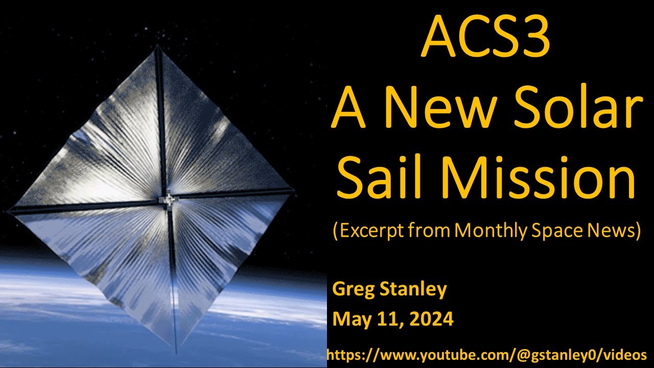 ACS3: A New Solar Sail Mission - YouTube