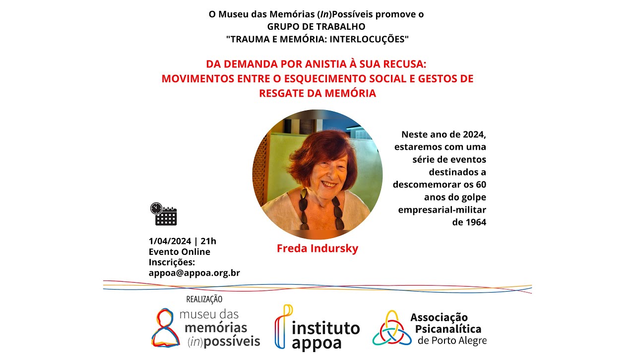 GT TRAUMA E MEMÓRIA COM FREDA INDURSKY - YouTube