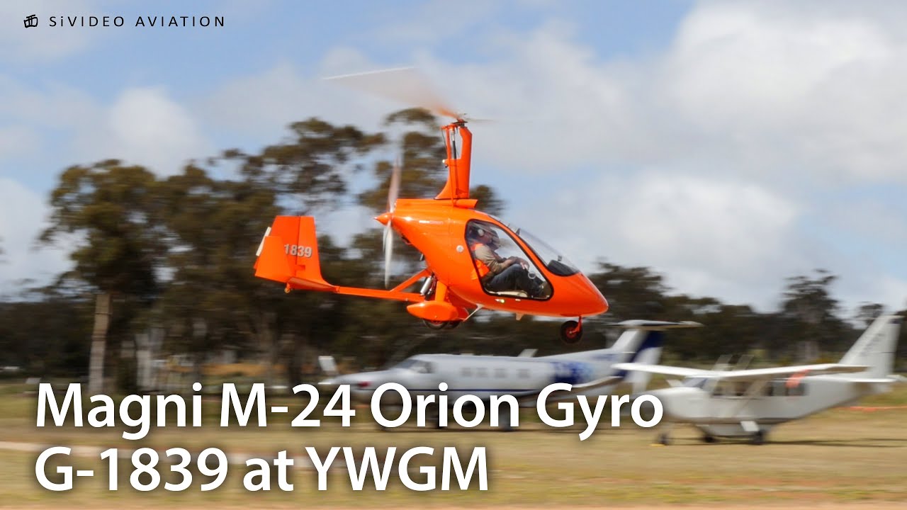 Magni M-24 Orion Gyrocopter (G-1839) on RW27 at White Gum Air Park ...