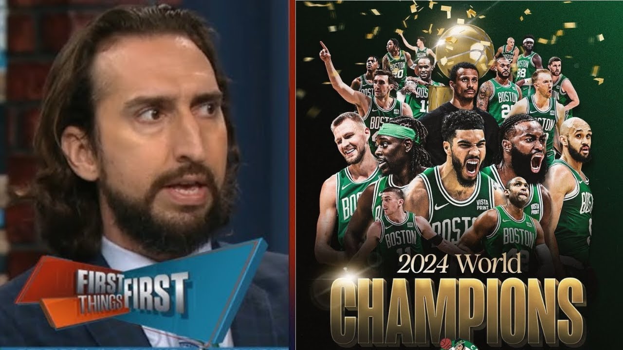 FIRST THINGS FIRST | Nick Wright reacts to Celtics def Mavericks to win ...