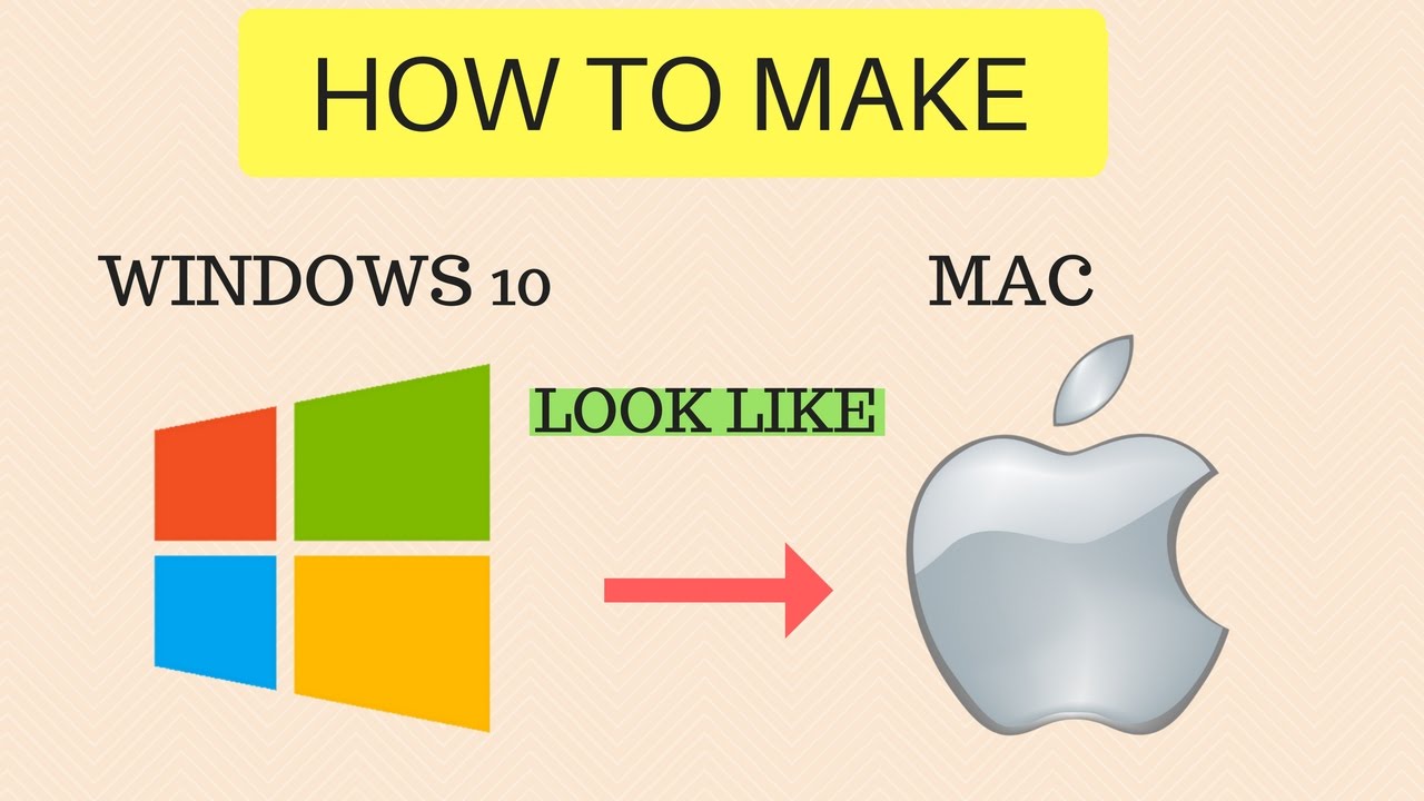 How to make Windows 10 look like a Mac - YouTube