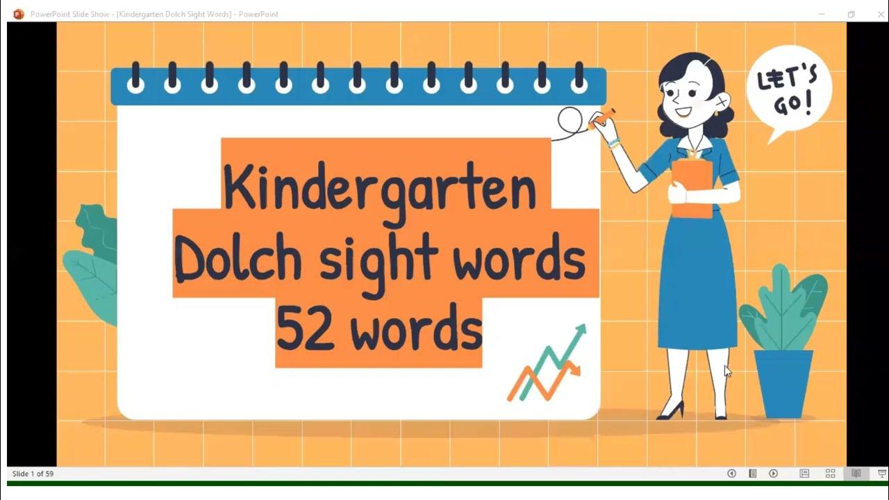 Kindergarten Dolch Sight Words - YouTube