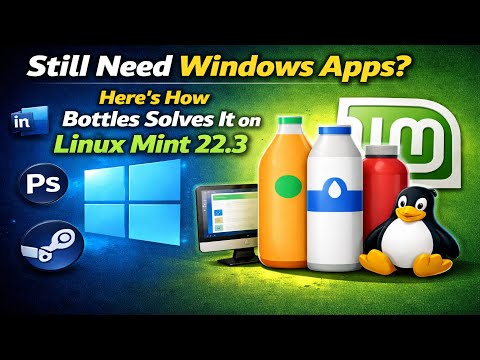 Still Need Windows Apps? Here’s How Bottles Solves It on Linux Mint 22.3 Zena & Linux vs Windows