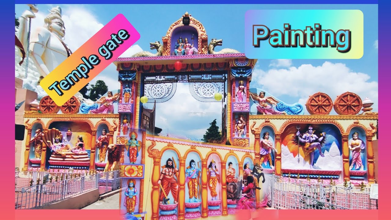 temple colour design - YouTube