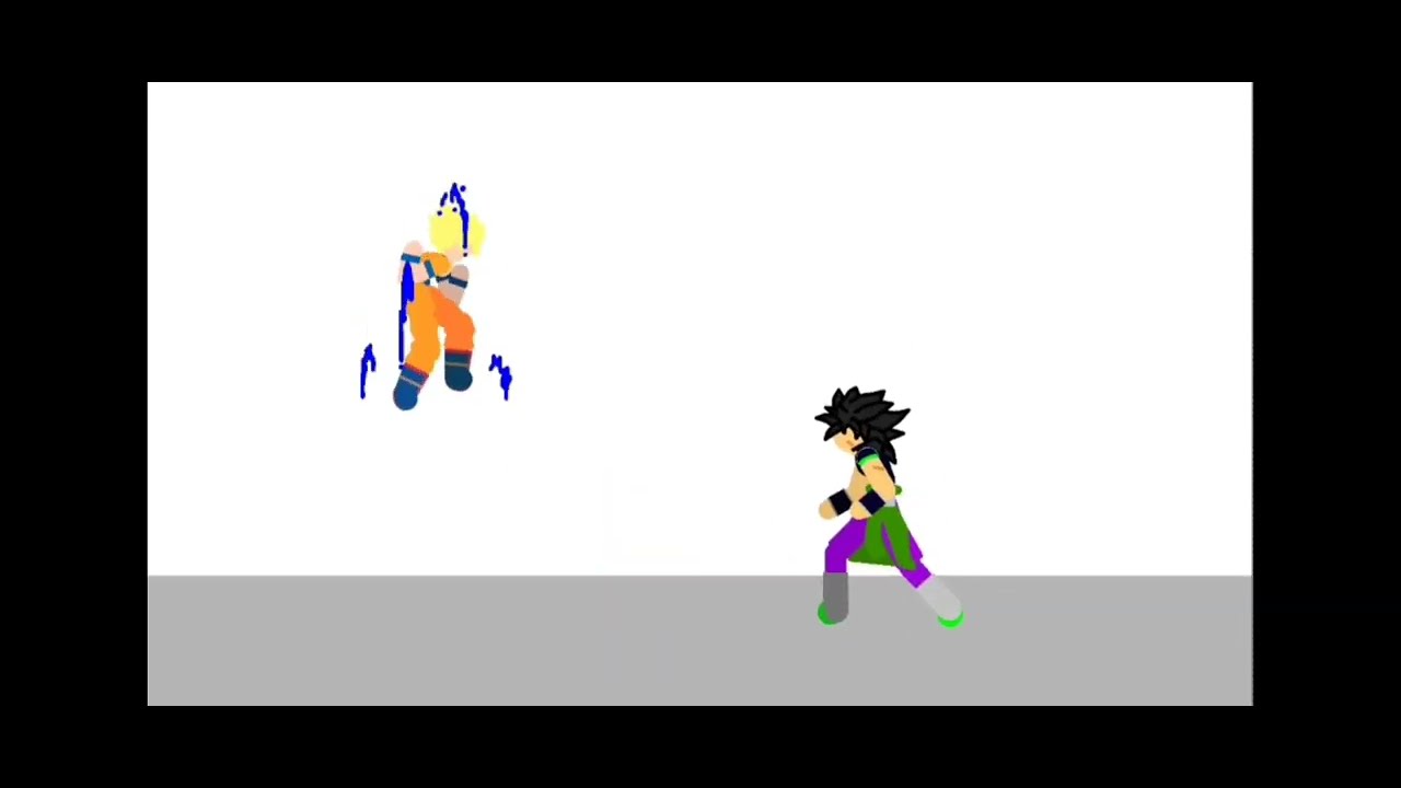 Goku Vs Broly Test |stick nodes| - YouTube