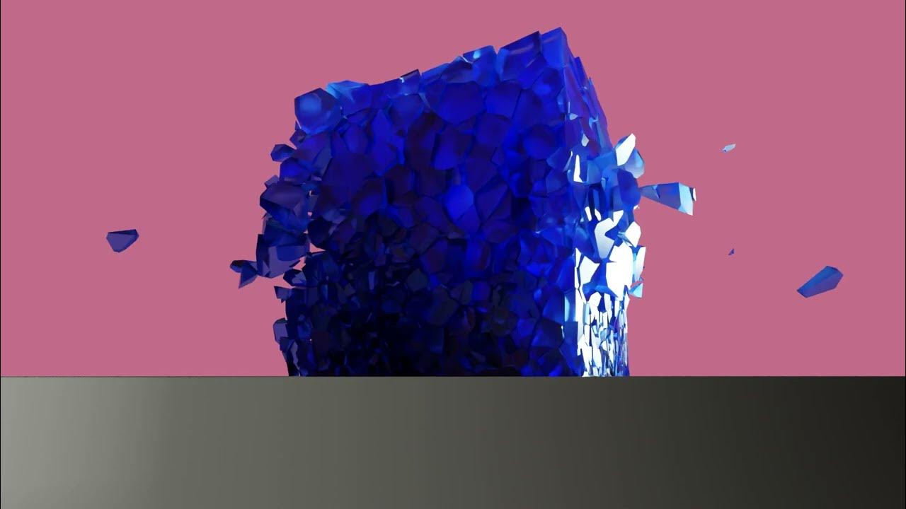 Exploding Glass Cube - Blender Simulation 2 - YouTube