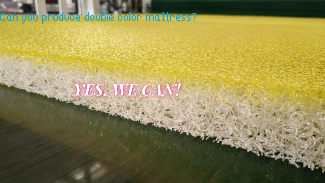How to produce double color organic high polymer mattress with the ...