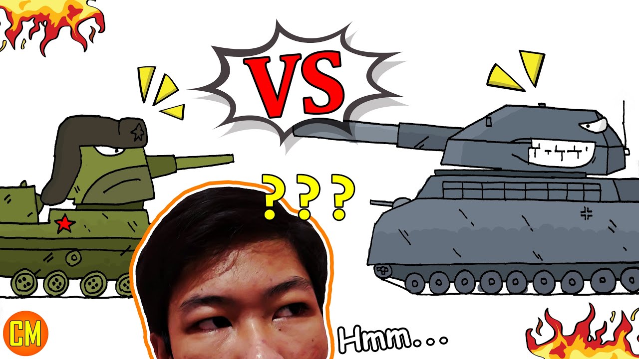 Cara Menggambar Tank KB 6 VS Ratte ( Gerand Tank ) - Kartun tentang ...