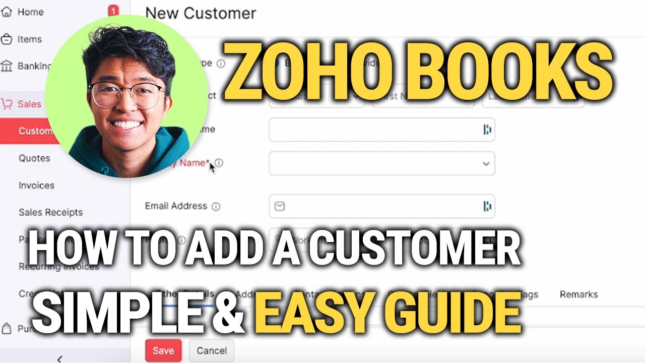 How To Add A Customer To Zoho Books: Tutorial EXPLAINED! - YouTube