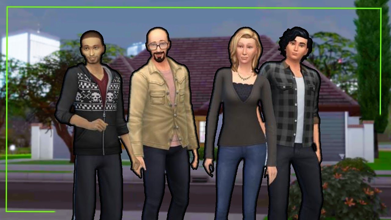 Breaking Bad Cast CAS • The Sims 4 - YouTube