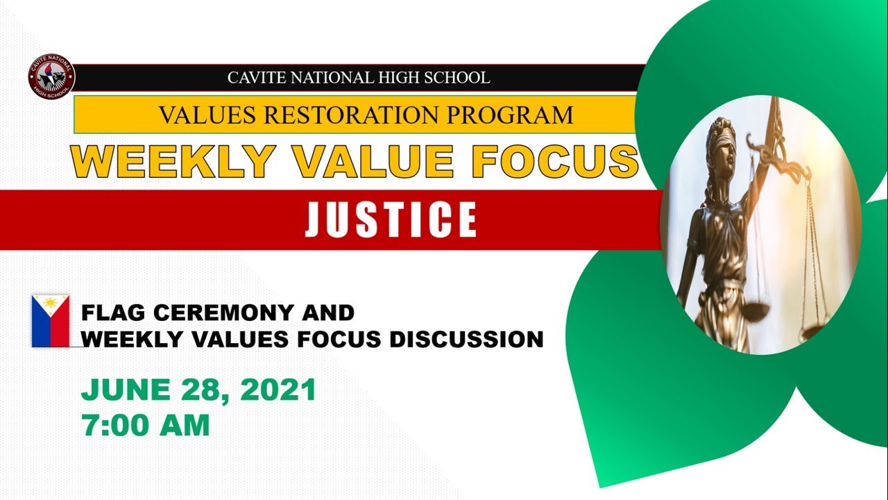 Values Restoration Program: JUSTICE - YouTube
