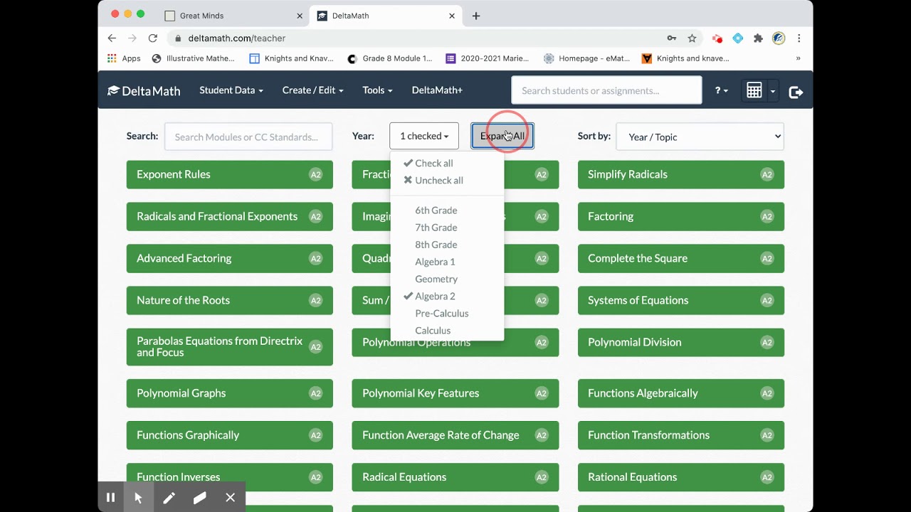 Delta Math Algebra 2 - YouTube