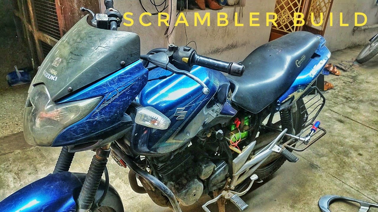 Modifying Suzuki GS150r into scrambler build [Part -1]/MODIFIED - YouTube