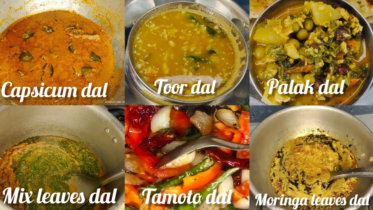 6 Types dal for lunch box - YouTube