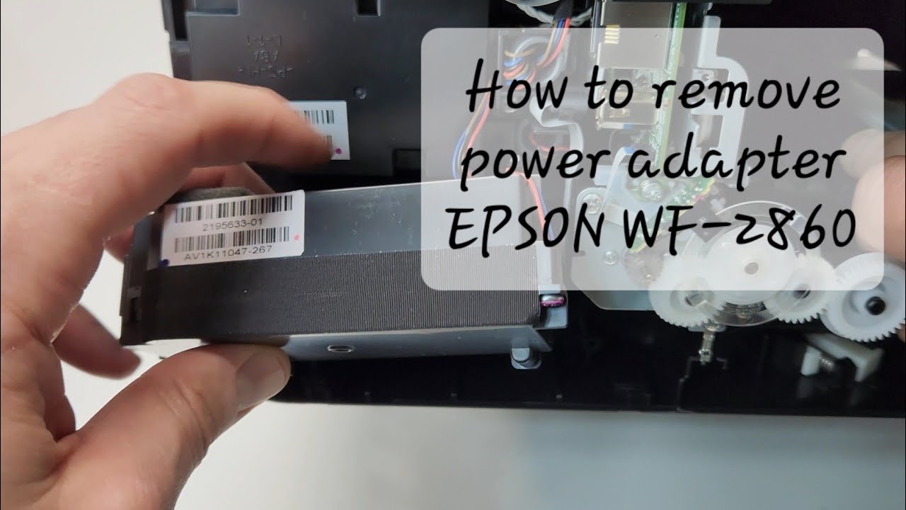 How to Replace Printer Power Supply Unit EPSON WF-2860 - YouTube