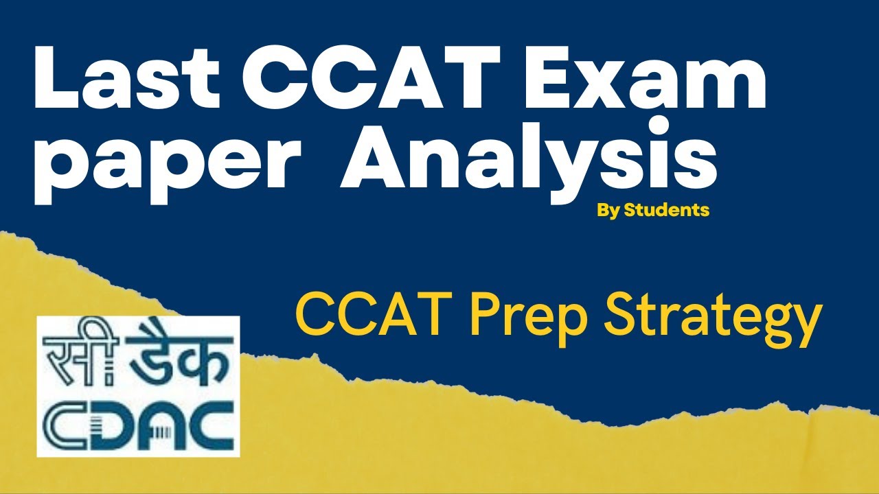 Last CCAT Exam paper analysis by students | CDAC CCAT exam | CCAT ...