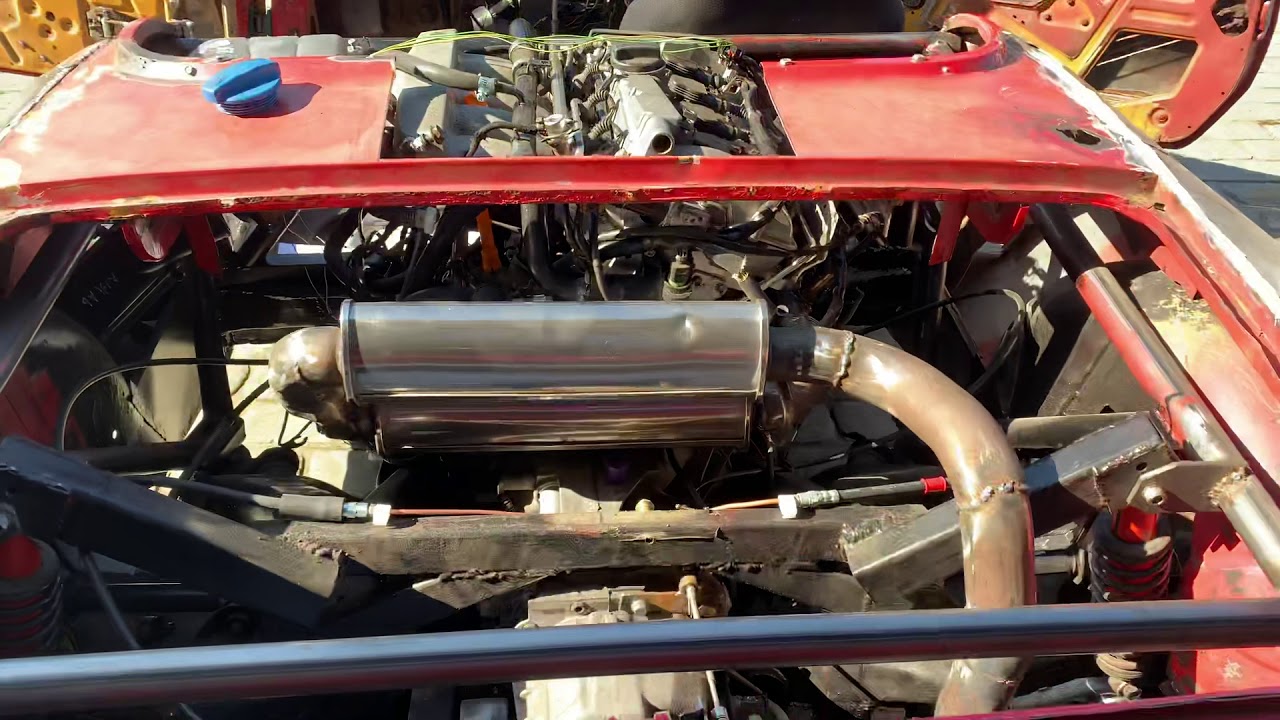 Mid-engined Triumph Spitfire with coolant and maf connected - YouTube