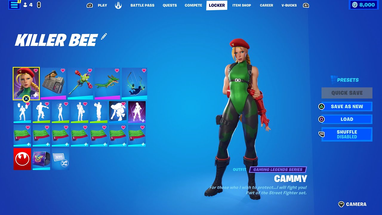 Best Combos For Cammy in Fortnite - YouTube
