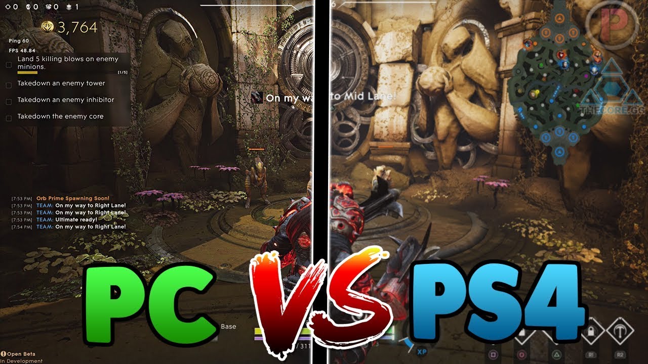 PS4 VS PC Ultra Monolith V43 Graphics Comparison - YouTube