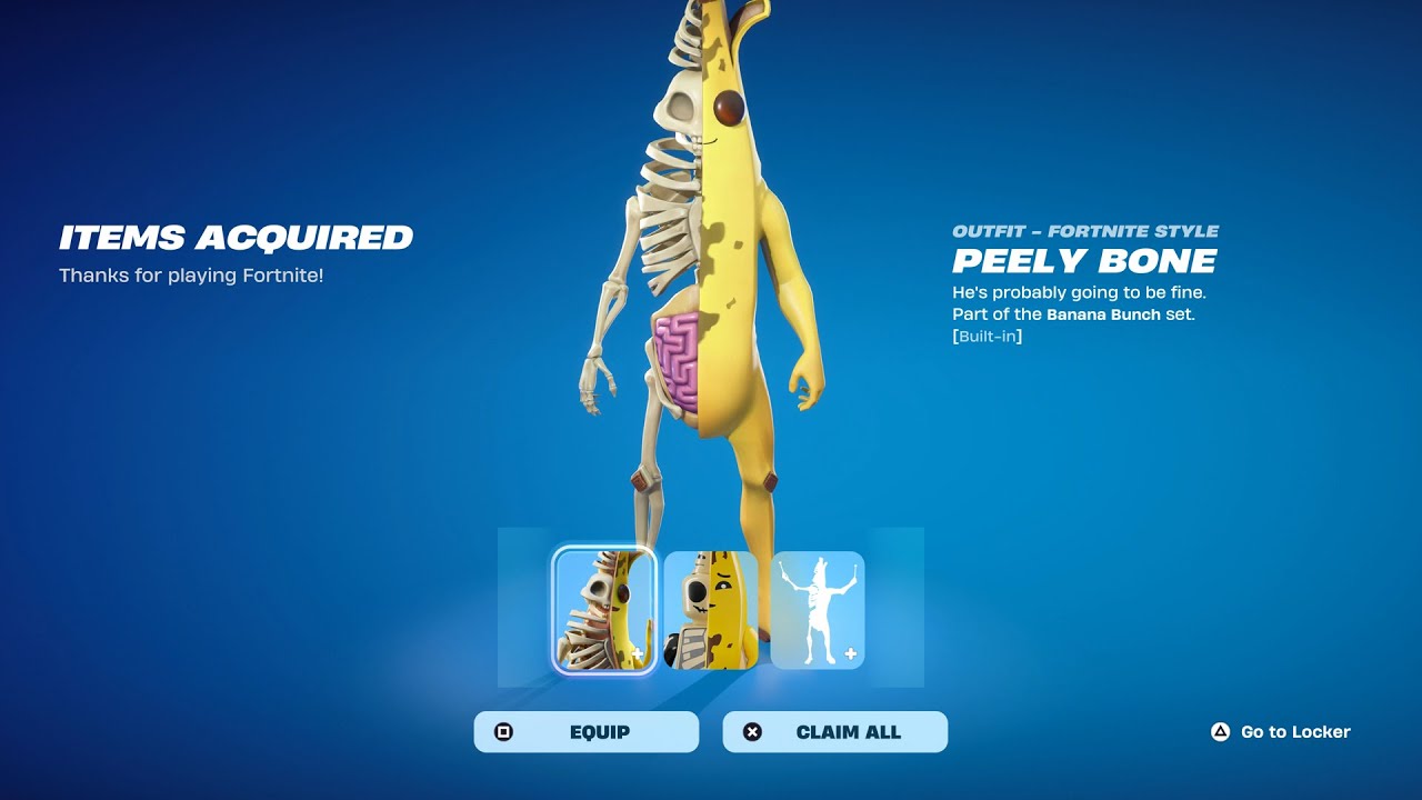 How To Get Peely Bone Skin NOW FREE In Fortnite (Unlocked LEGO Peely ...