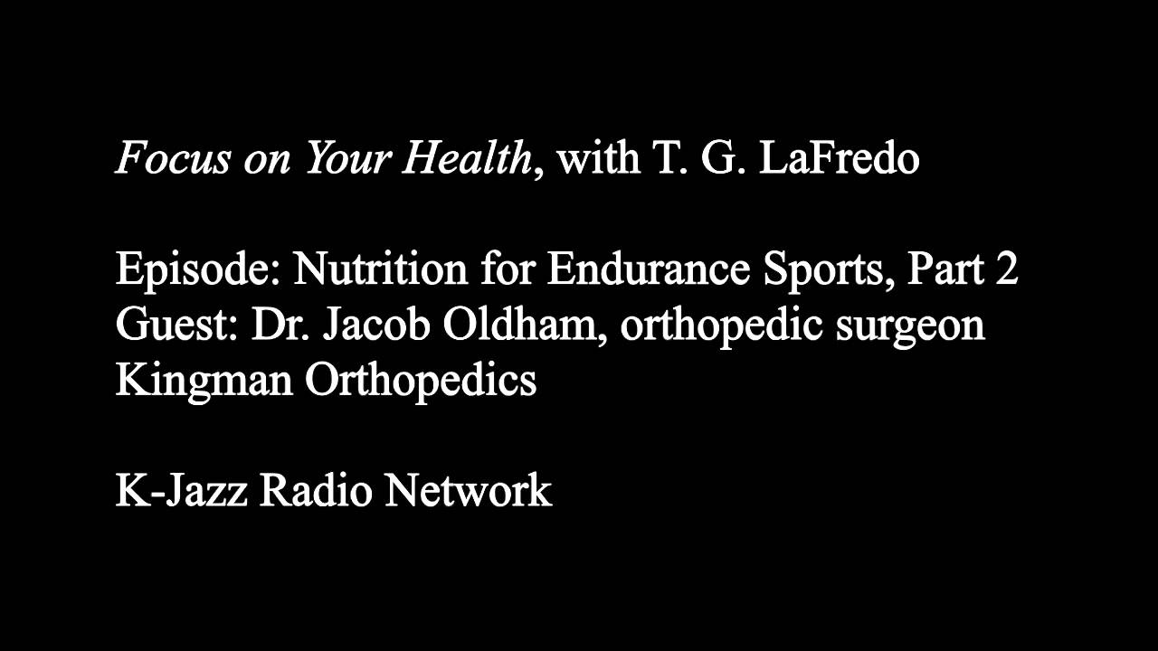 Focus on Your Health: Nutrition for Endurance Sports, Part 2, with Dr ...