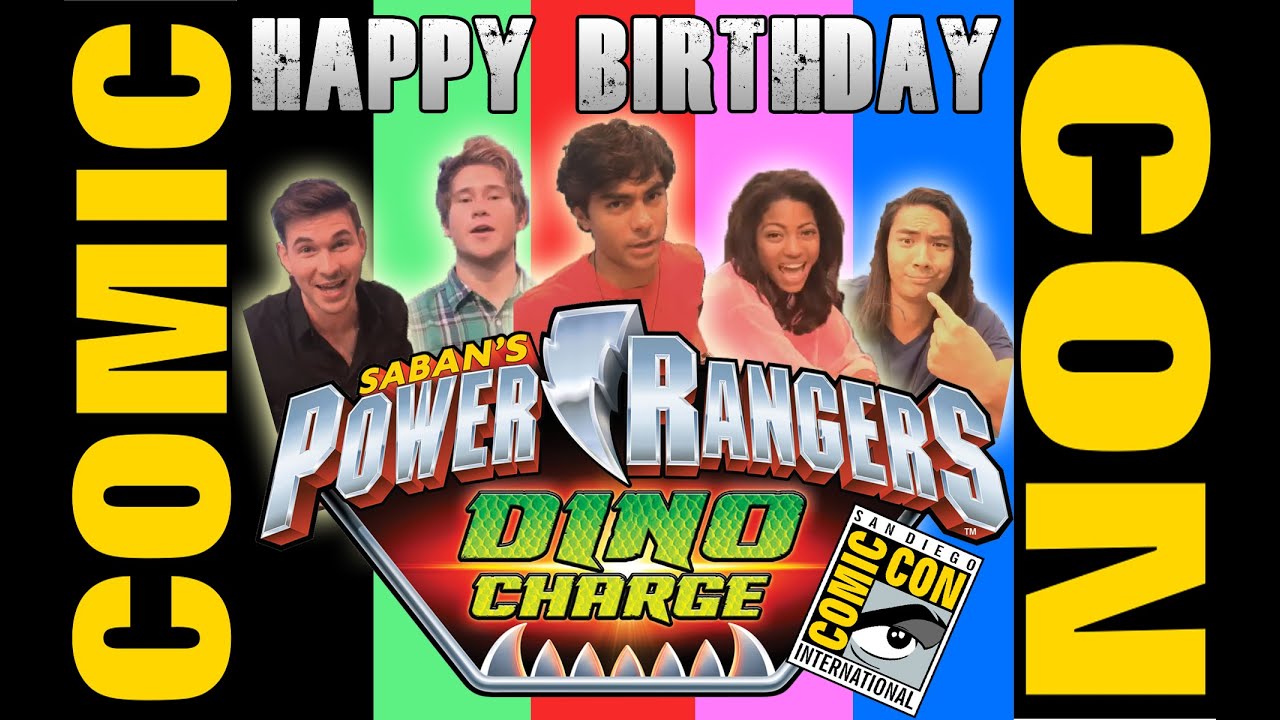 Power Rangers Dino Charge Say Happy Birthday To surfrattsurfer - YouTube