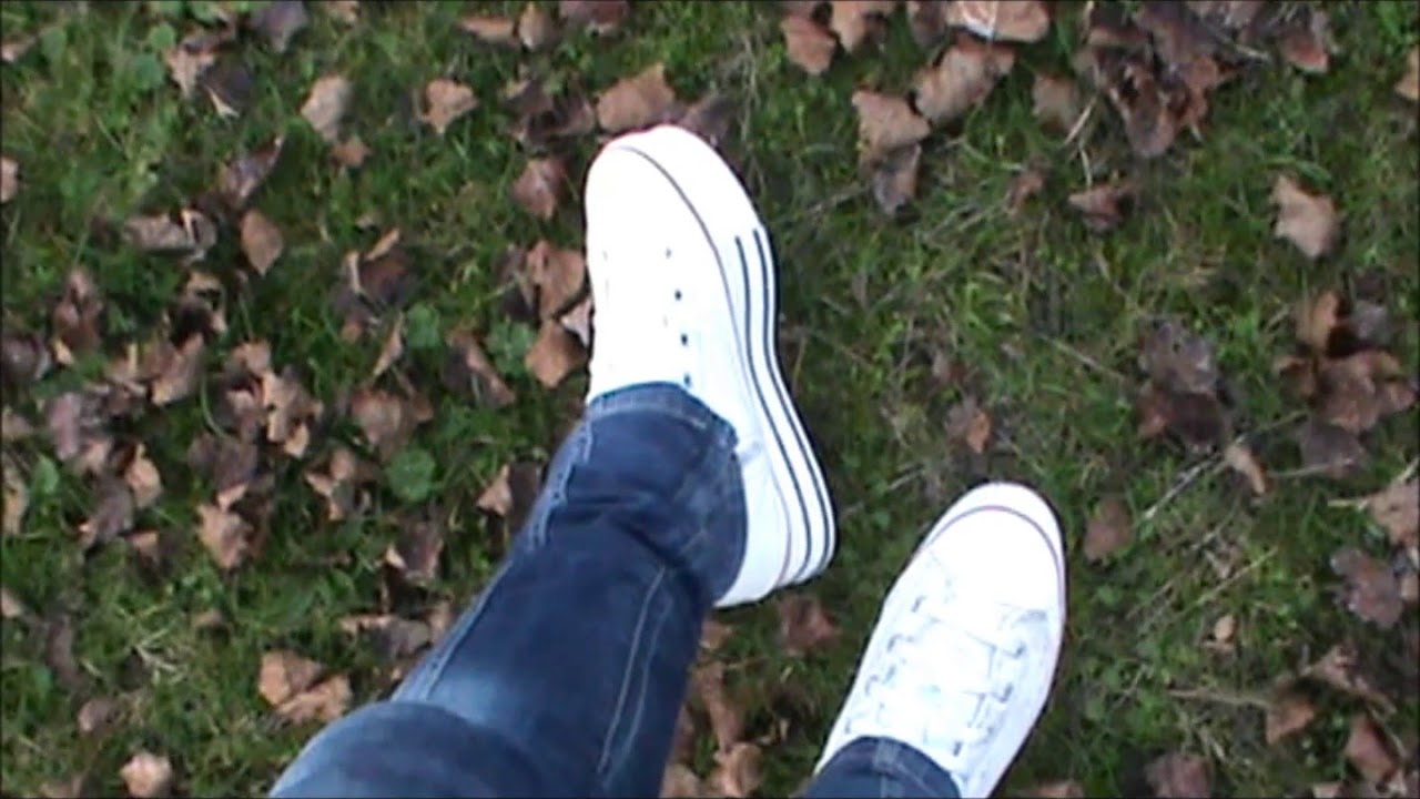 Walking in platform Max Star sneakers - YouTube